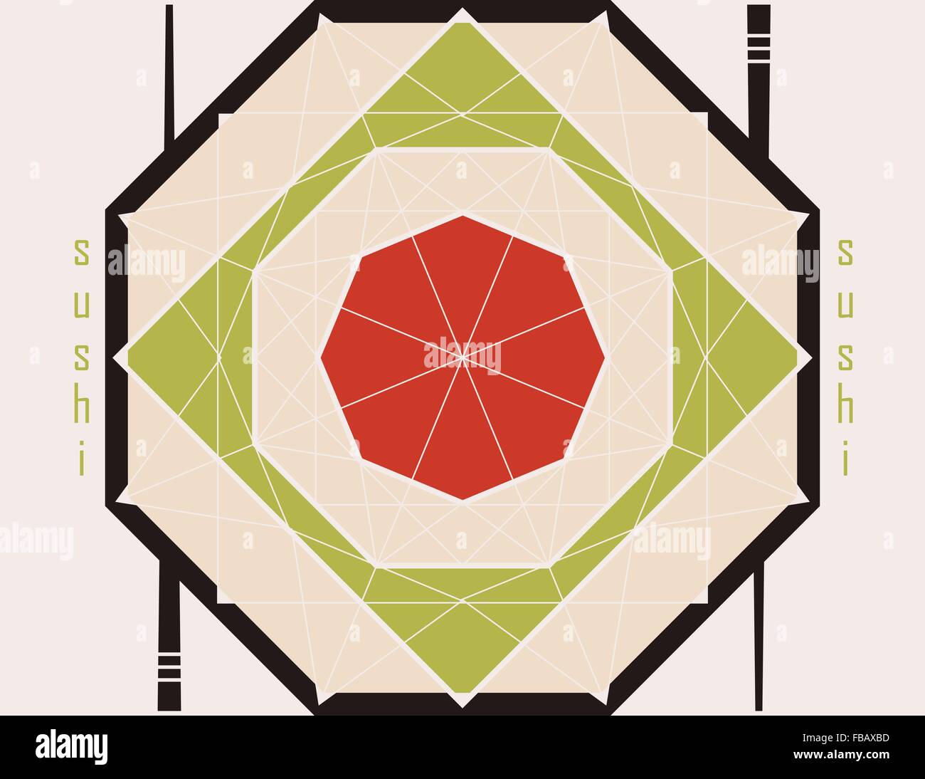 background with sushi in the form of diamond Stock Vector Image & Art ...