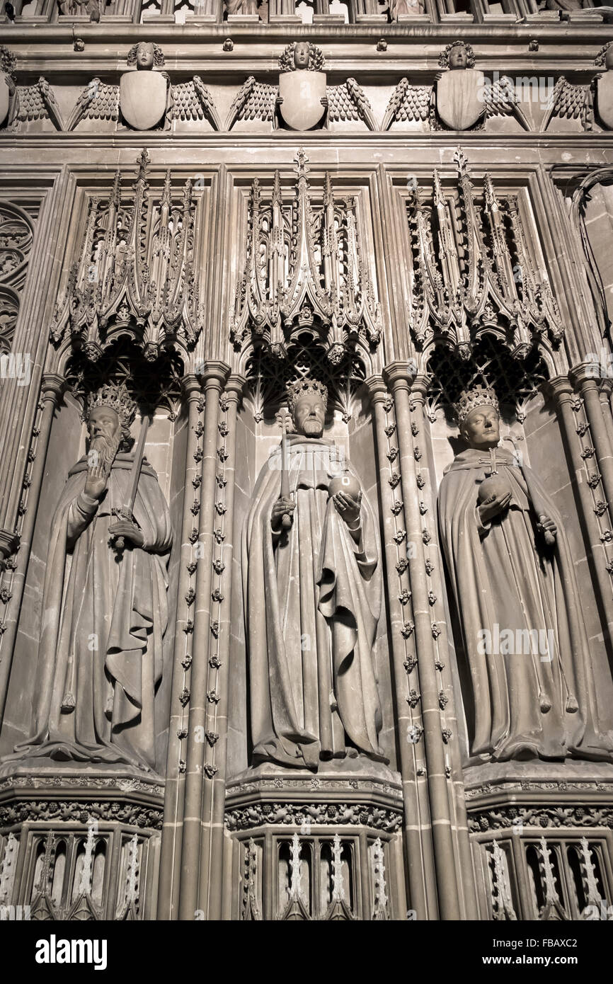 Statues of Three Kings in Canterbury Cathedral Stock Photo - Alamy