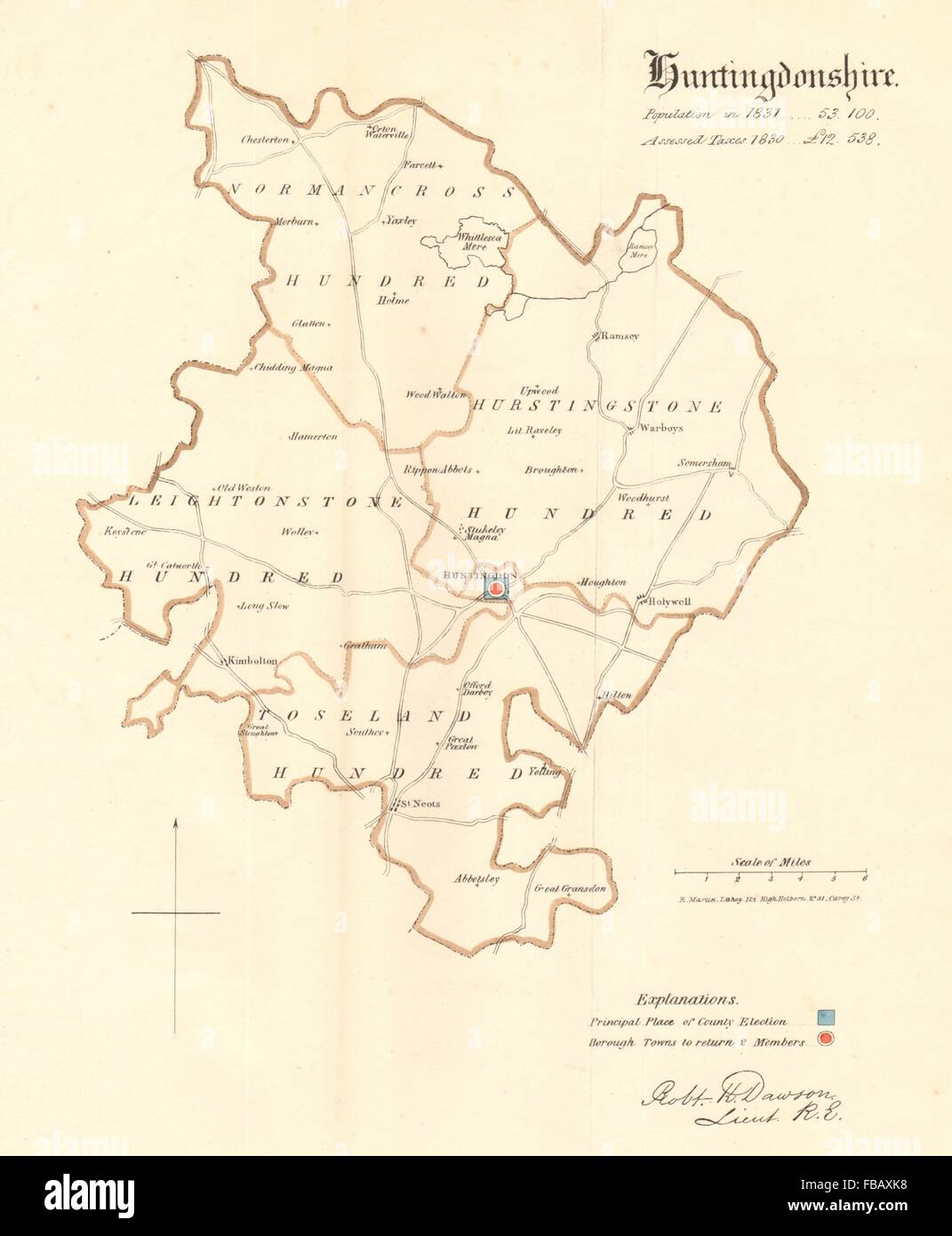 Map Huntingdonshire High Resolution Stock Photography and Images - Alamy