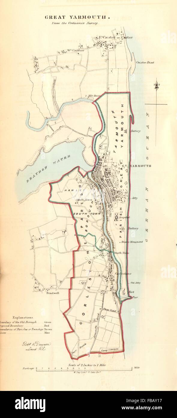 Map of great yarmouth hi-res stock photography and images - Alamy