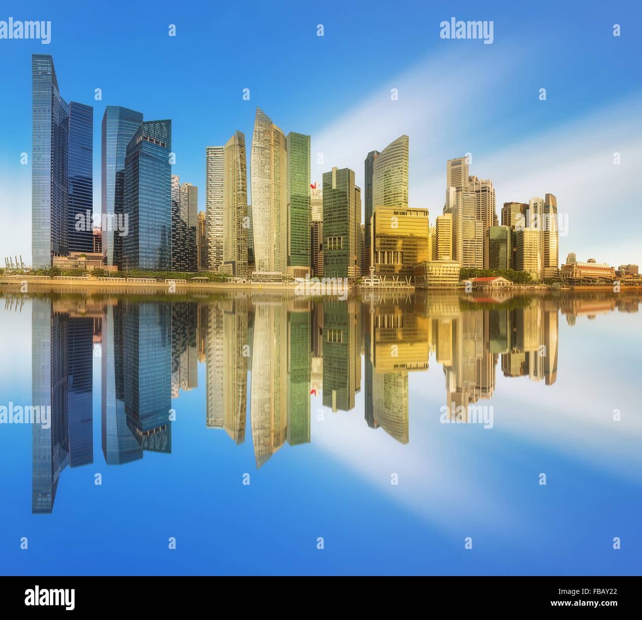 Singapore Skyline and view of skyscrapers on Marina Bay Stock Photo - Alamy