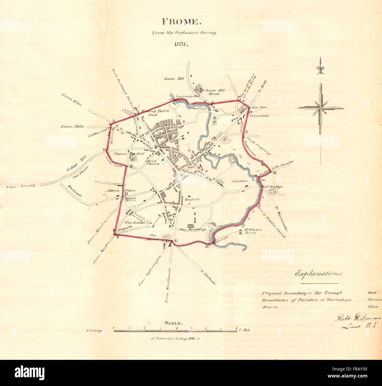 Map of frome hi-res stock photography and images - Alamy