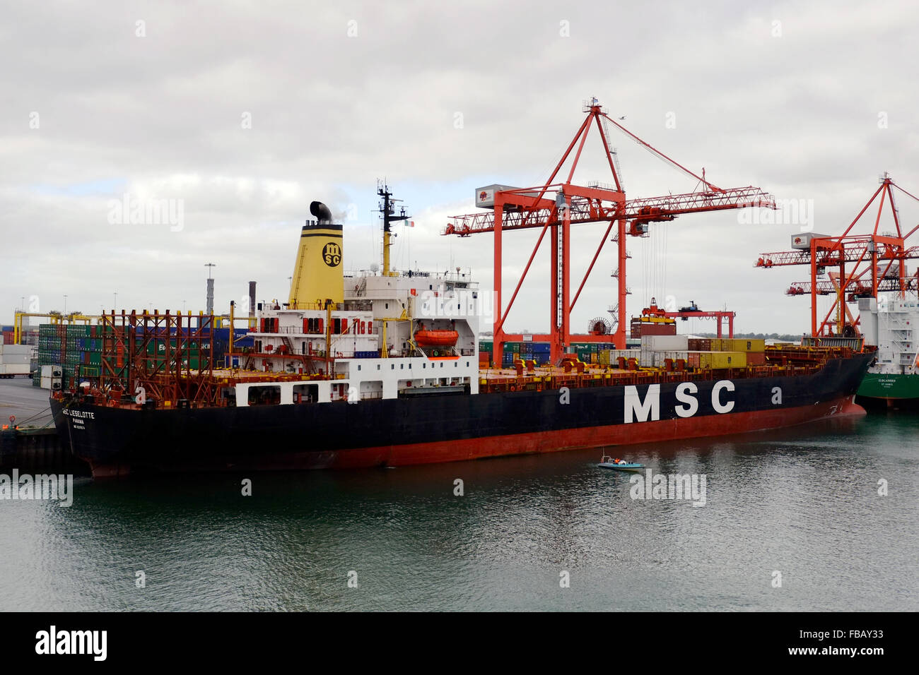 Msc container ship in port hi-res stock photography and images - Alamy