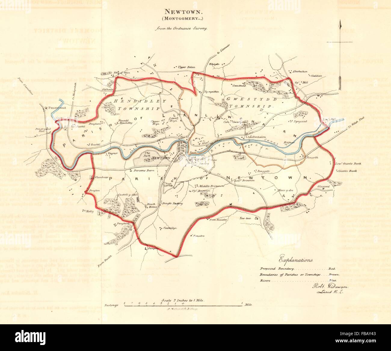 Newtown map hi-res stock photography and images - Alamy
