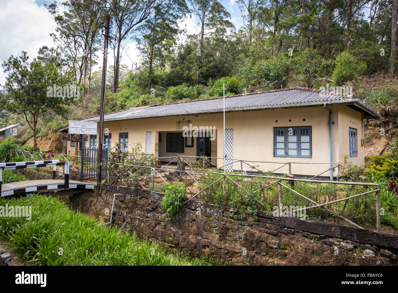 Ohiya train station platform, Southern Highlands, Sri Lanka Stock Photo ...