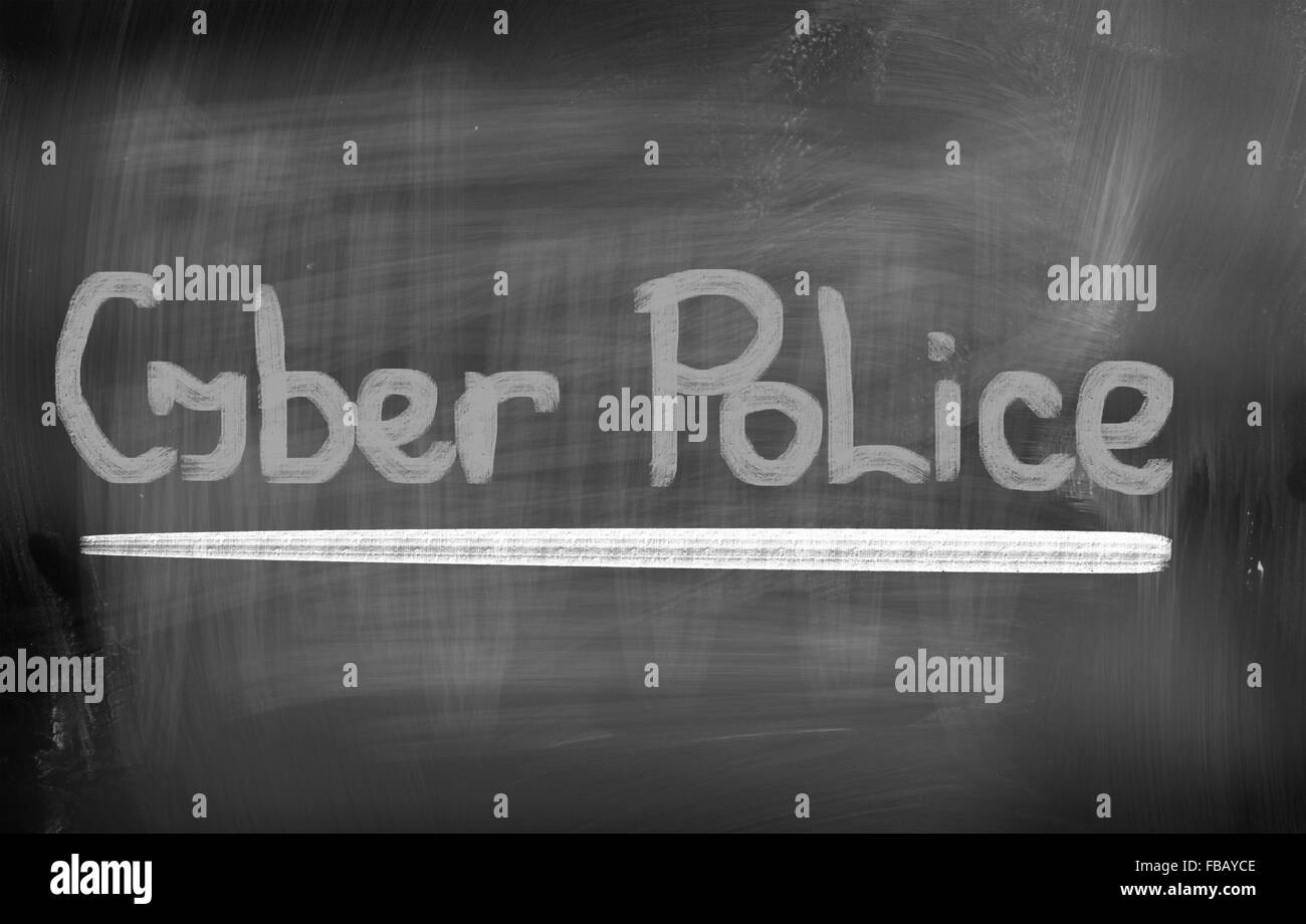 Cyber Police Concept Stock Photo - Alamy