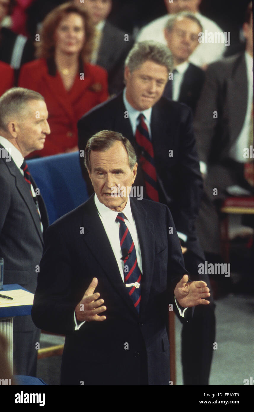 Richmond,Virginia, USA, 15th October, 1992 President George H.W. Bush ...