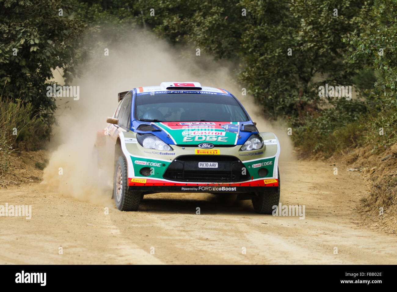 Murat Bostanci with Ford Fiesta S2000 of Castrol Ford Team Turkiye in ...