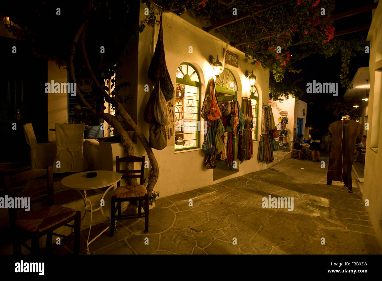 Pedestrian street at night hi-res stock photography and images - Alamy