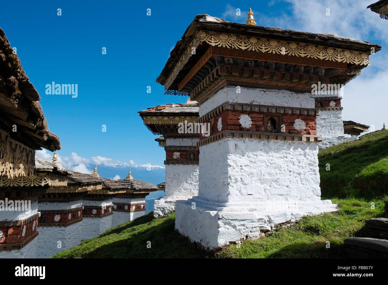 The Druk Wangyal Stupas, Dochula Pass, Bhutan Stock Photo - Alamy