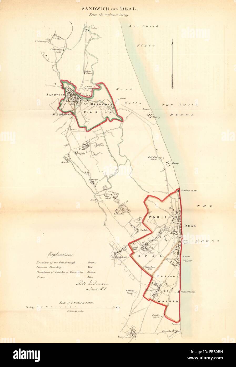 Sandwich town plan hi-res stock photography and images - Alamy