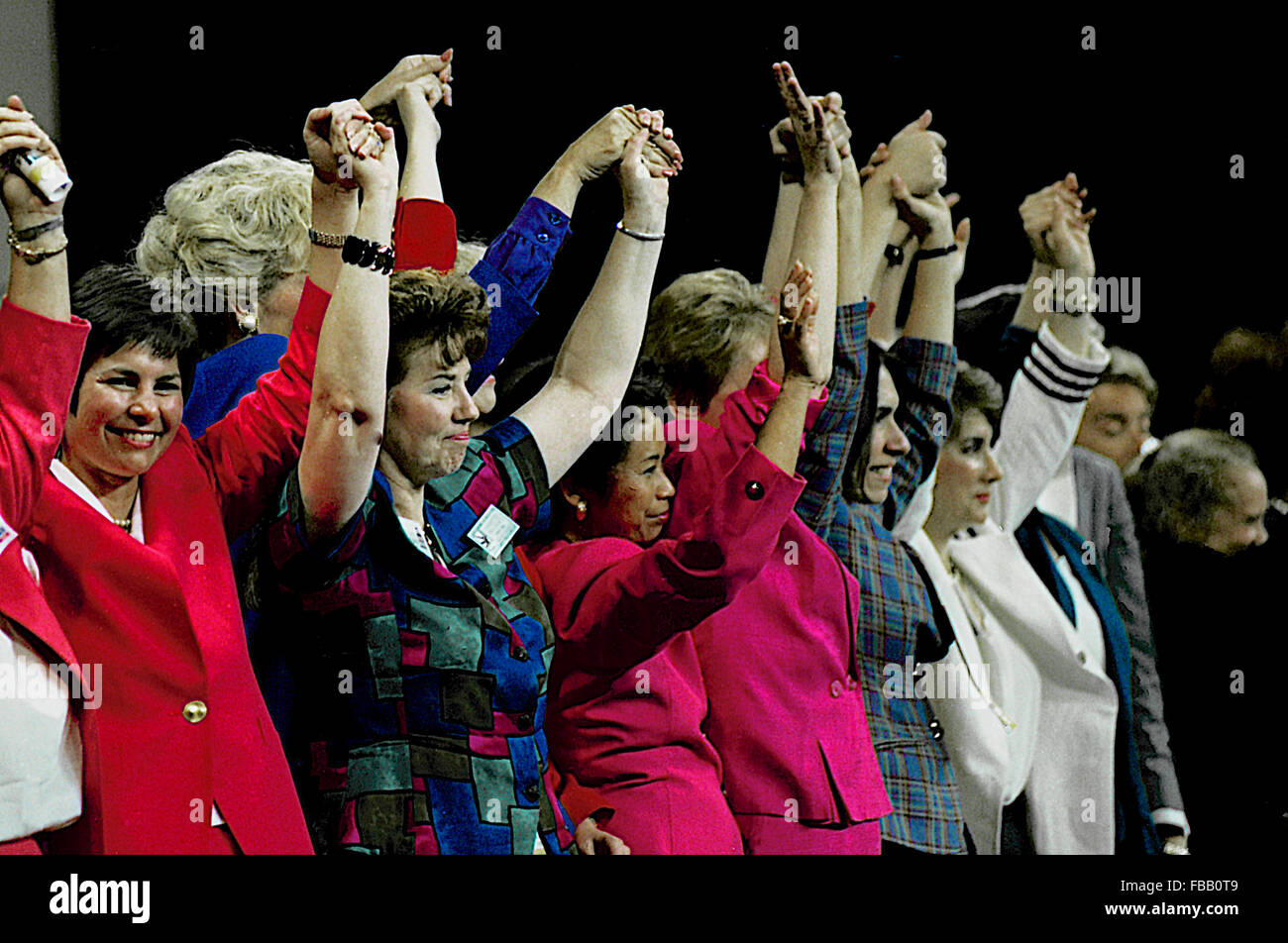 New York, NY., USA, 14th July, 1992 Members of the Democratic womens ...
