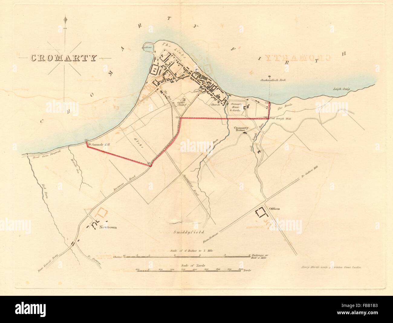 CROMARTY borough/town plan for the REFORM ACT. Highlands, Scotland ...