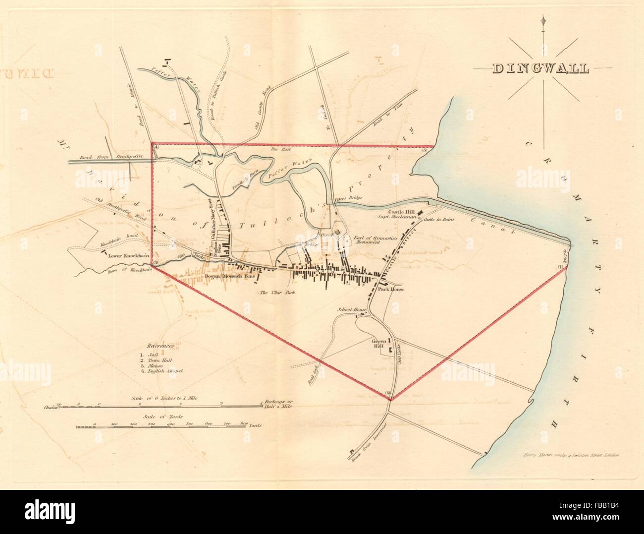 DINGWALL borough/town plan for the REFORM ACT. Highlands, Scotland ...