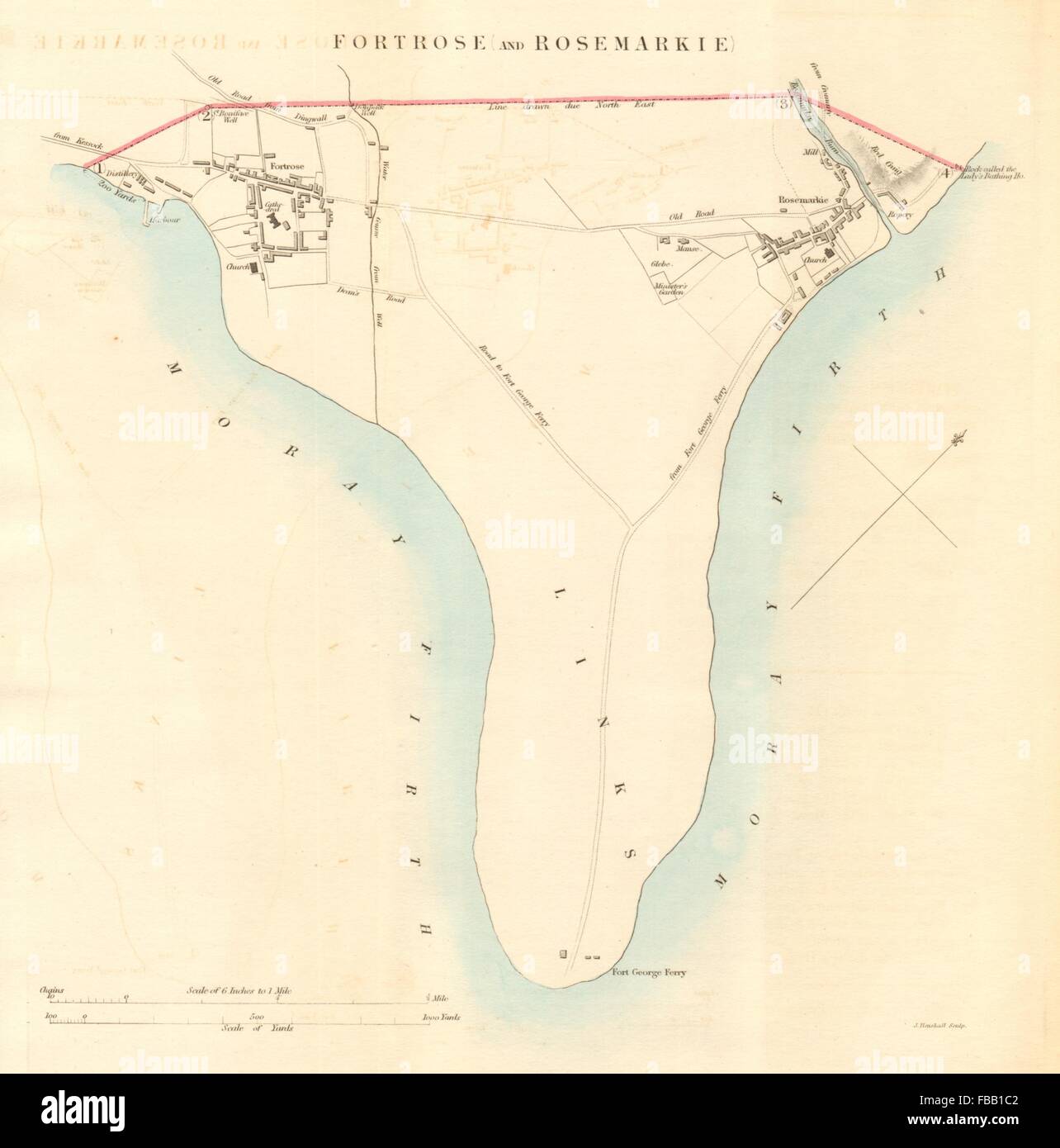FORTROSE & ROSEMARKIE borough/town plan. REFORM ACT. Scotland. DAWSON ...