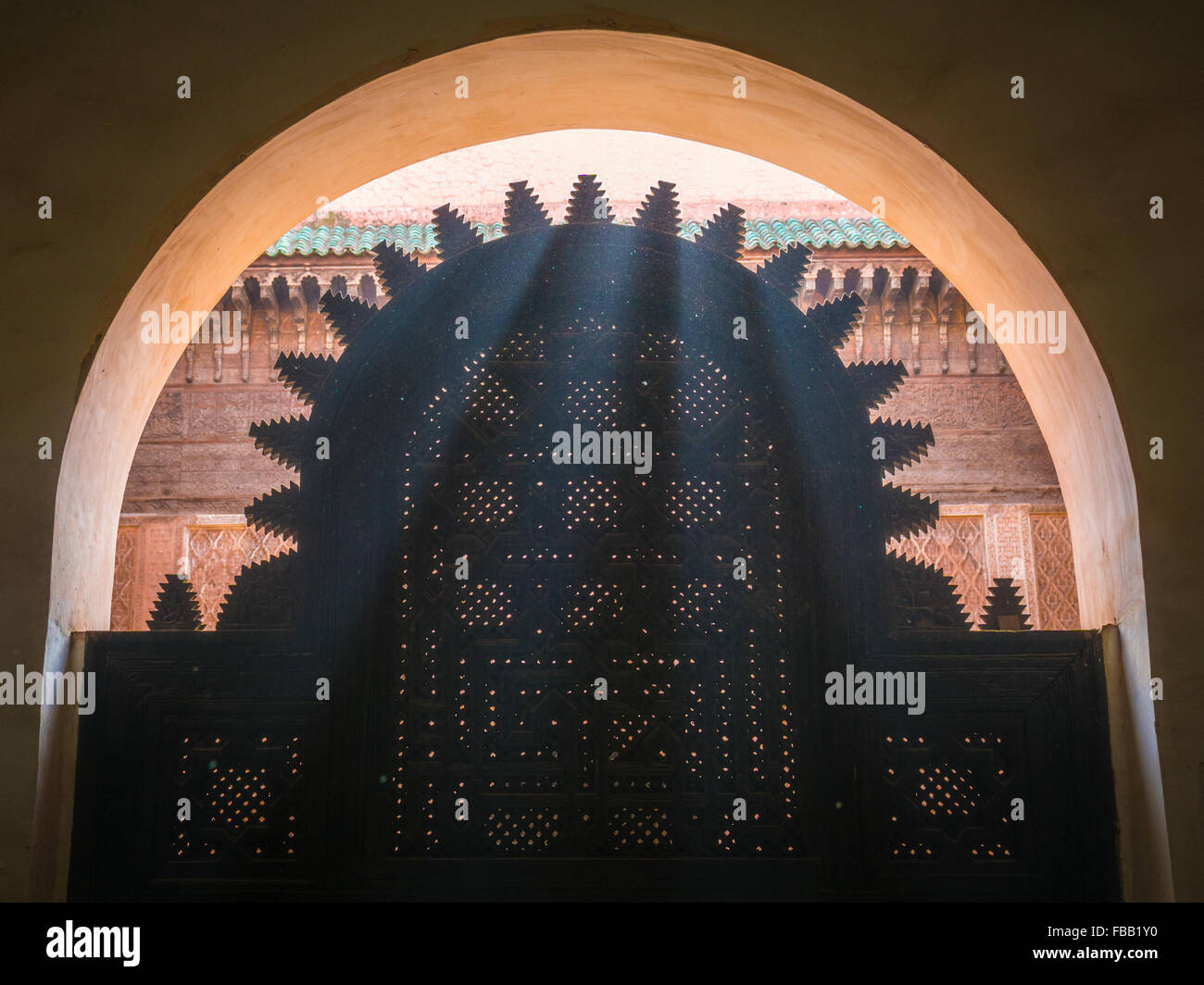 Marrakech medersa hi-res stock photography and images - Alamy