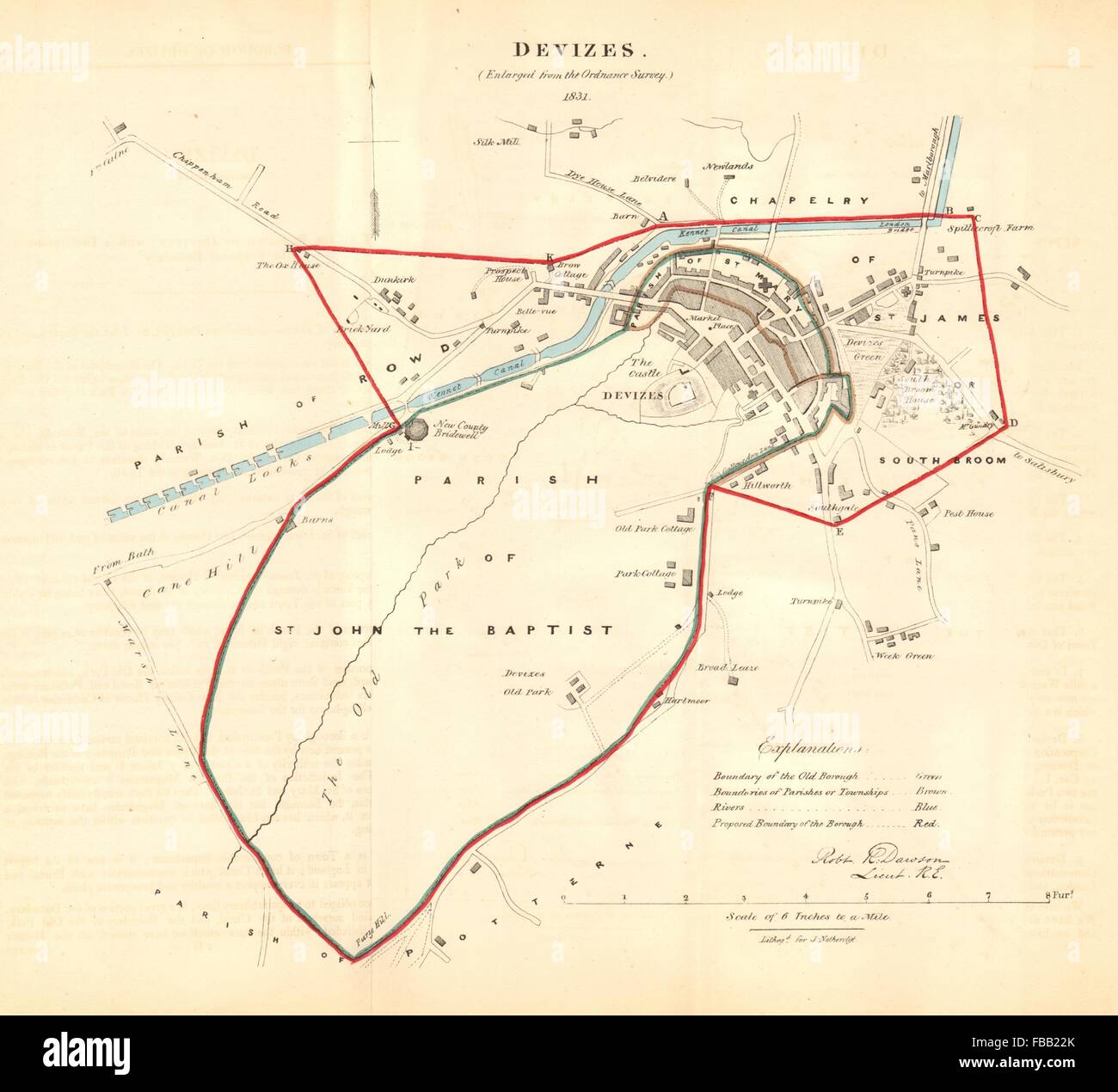 Devizes map hi-res stock photography and images - Alamy