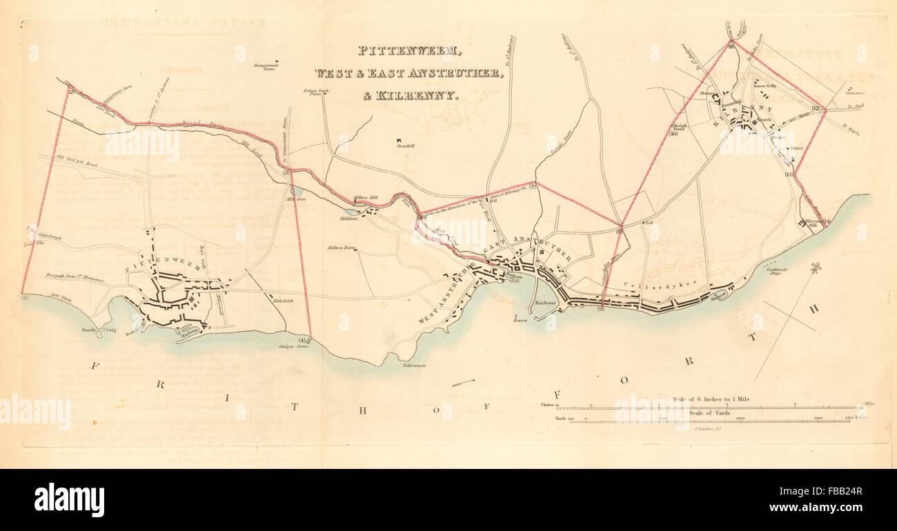 PITTENWEEM ANSTRUTHER KILRENNY Cellardykes borough/town plan REFORM ACT ...
