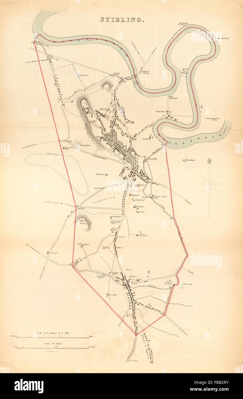 STIRLING borough/town plan for the REFORM ACT. St Ninians. Scotland ...