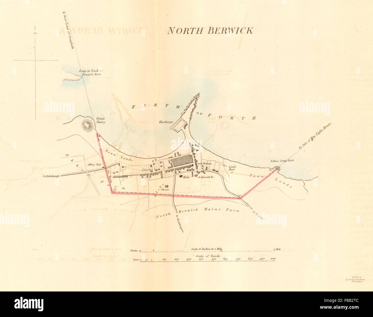 Map of berwick hi-res stock photography and images - Alamy