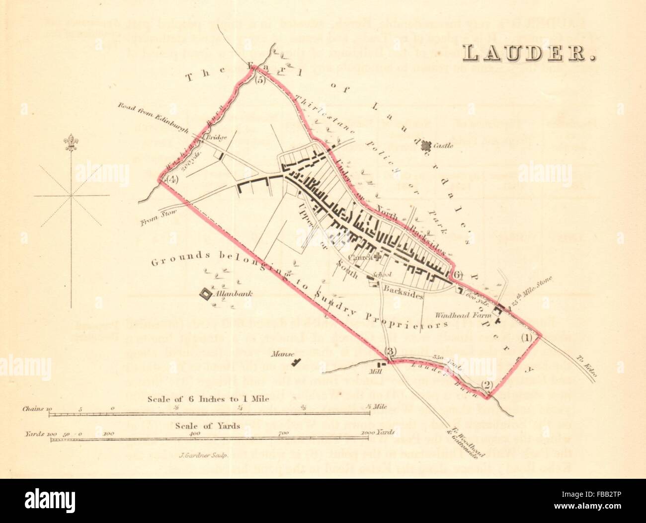 Map of lauder hi-res stock photography and images - Alamy