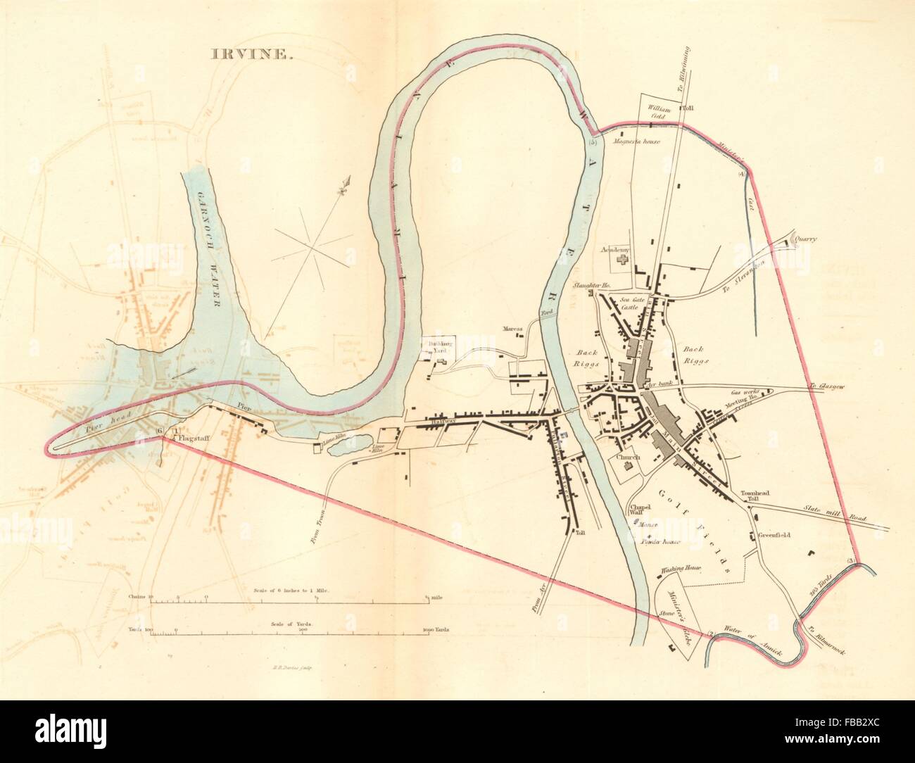 Map irvine hi-res stock photography and images - Alamy