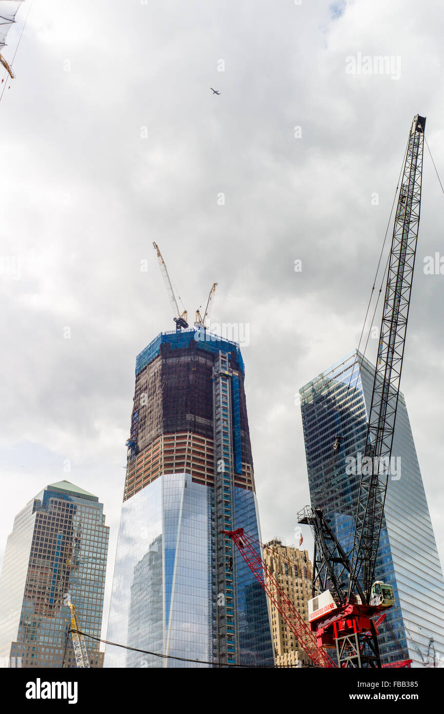 One World Trade Center under construction Stock Photo - Alamy