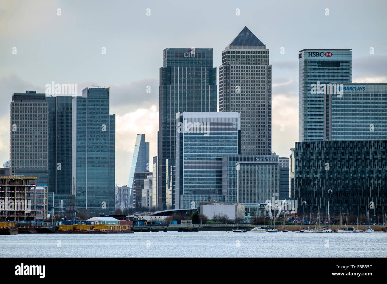 View of contemporary buildings in Docklands Stock Photo - Alamy