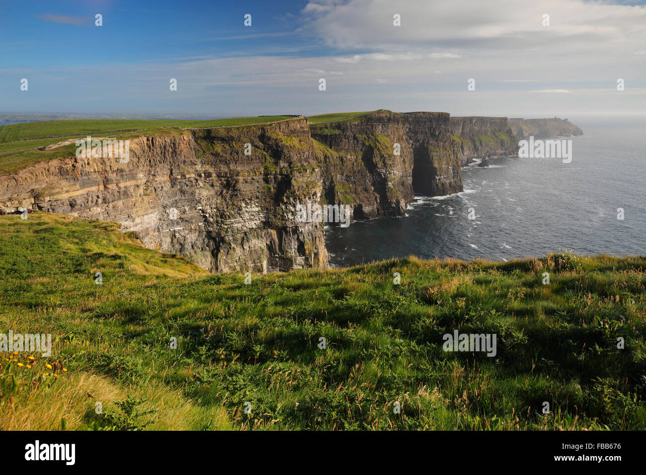 Cliffs of Moher near Doolin and Liscannor, County Clare, Ireland Stock ...