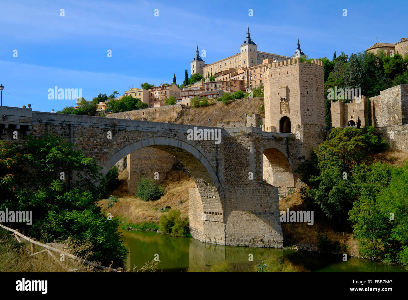 Alcantara Bridge Toledo Spain ES Tagus River Stock Photo - Alamy
