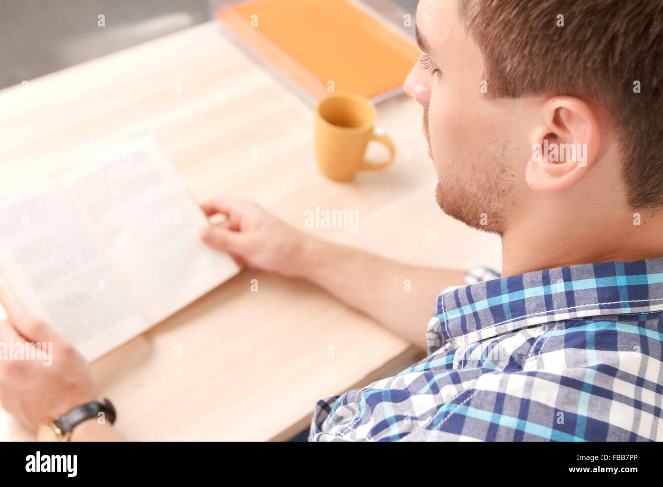 Young student working on project Stock Photo - Alamy