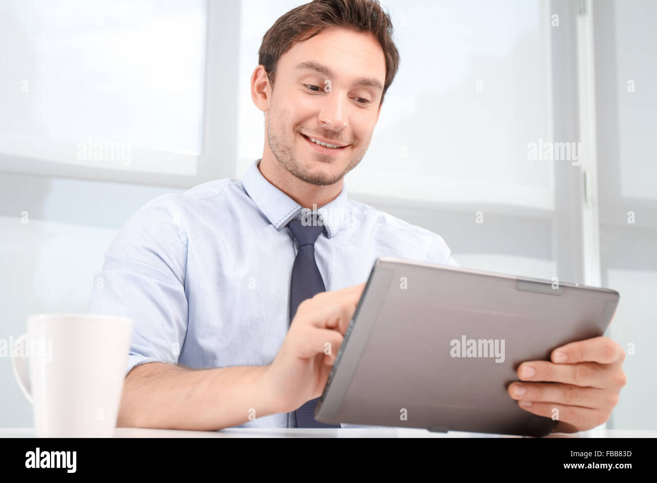 Portrait male call center agent hi-res stock photography and images - Alamy
