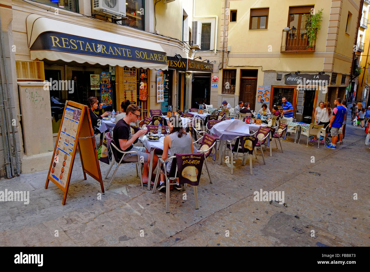 Outdoor Cafe Restaurant Toledo Spain ES Stock Photo - Alamy