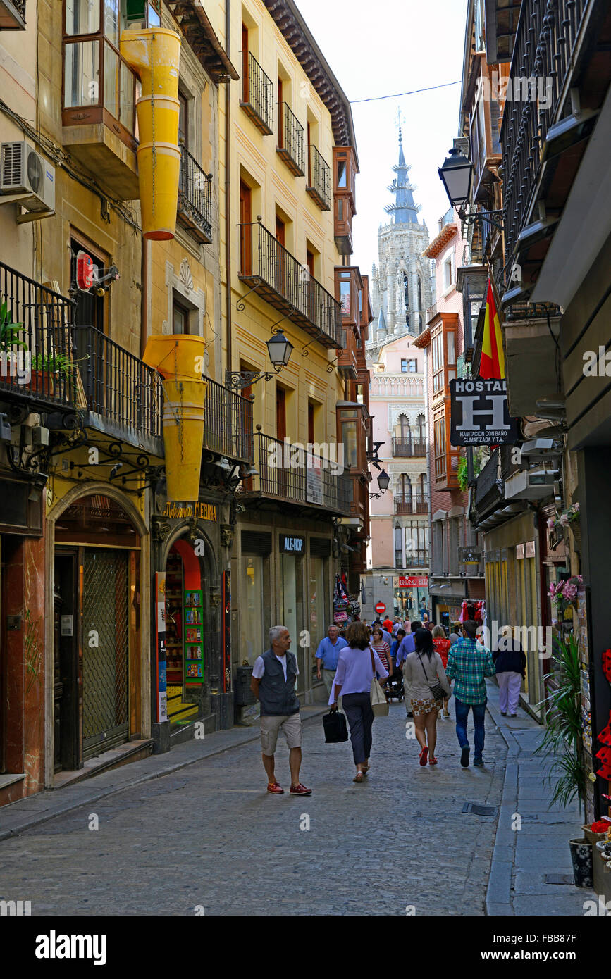 Tourists Streets Shops Toledo Spain ES Stock Photo Alamy tourists-streets-shops-toledo-spain-es-stock-photo-alamy
