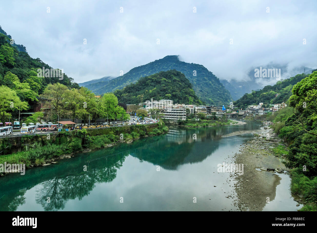 Village in Wulai,Taiwan Stock Photo - Alamy