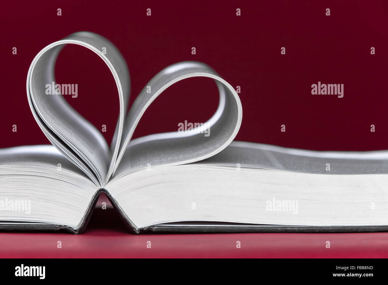 Heart made of book pages Stock Photo - Alamy