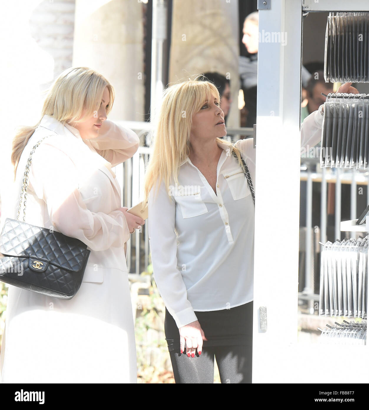 Pamela Bach and daughter Hayley Hasselhoff do some shopping at The ...