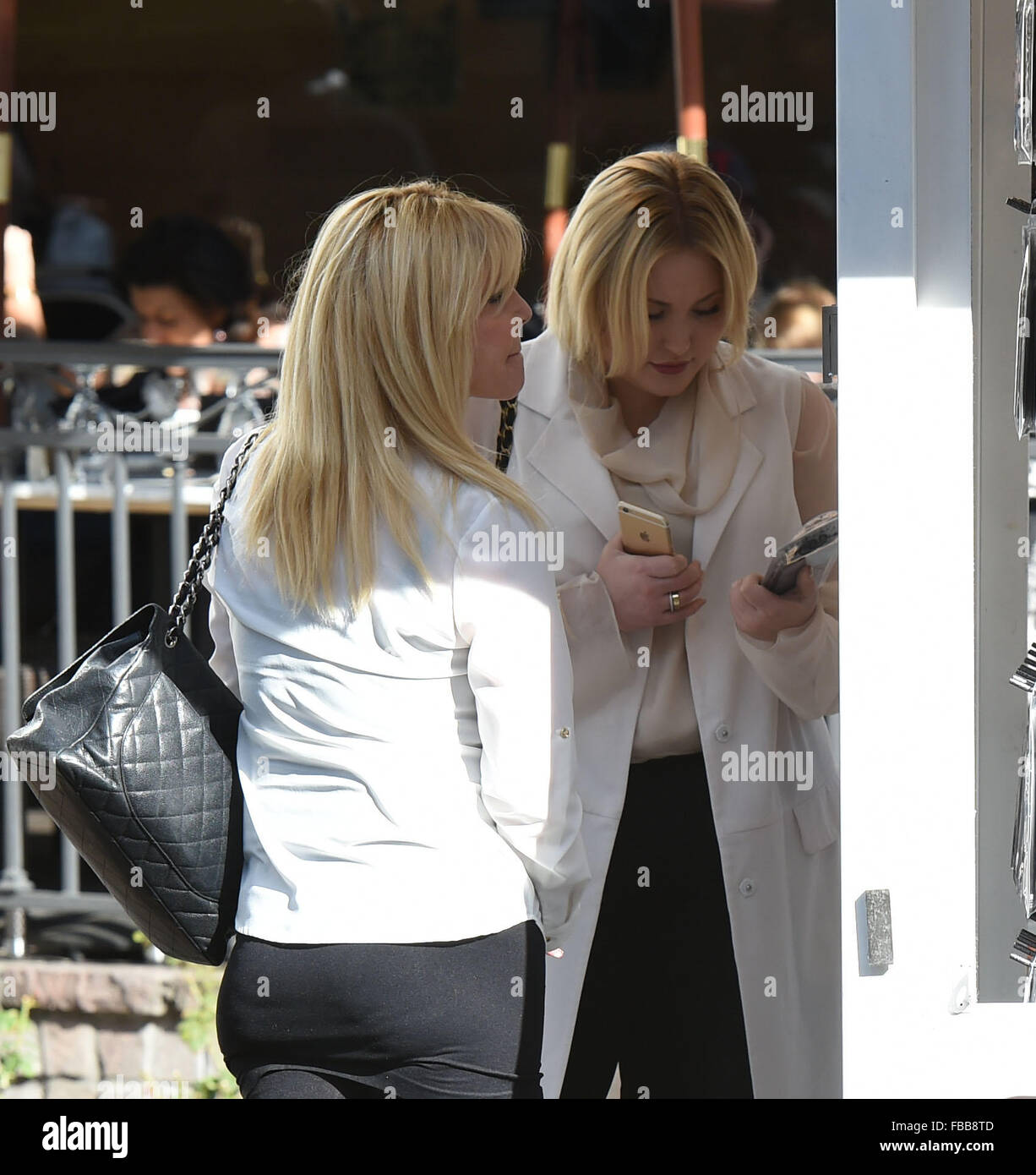 Pamela Bach and daughter Hayley Hasselhoff do some shopping at The ...