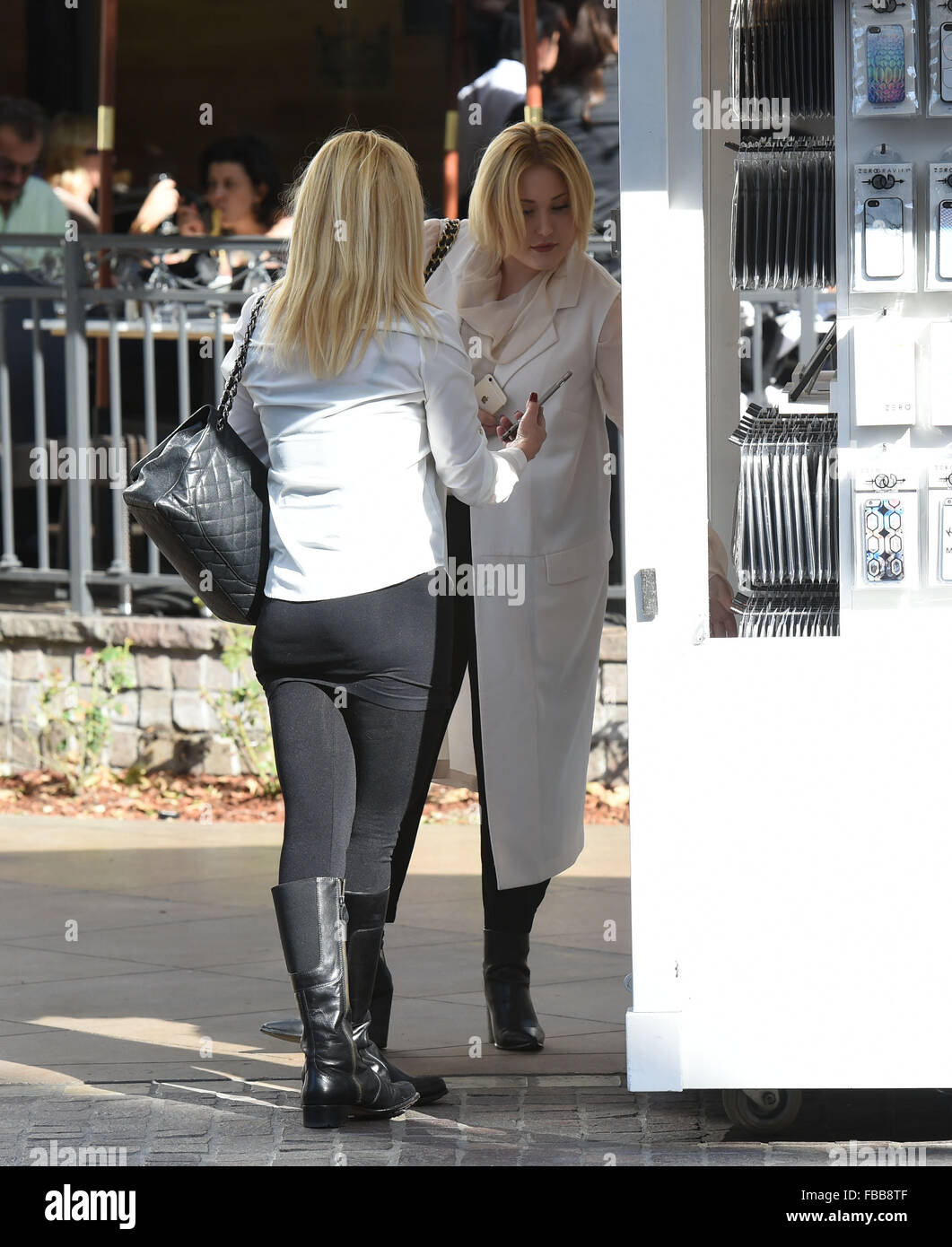 Pamela Bach and daughter Hayley Hasselhoff do some shopping at The ...
