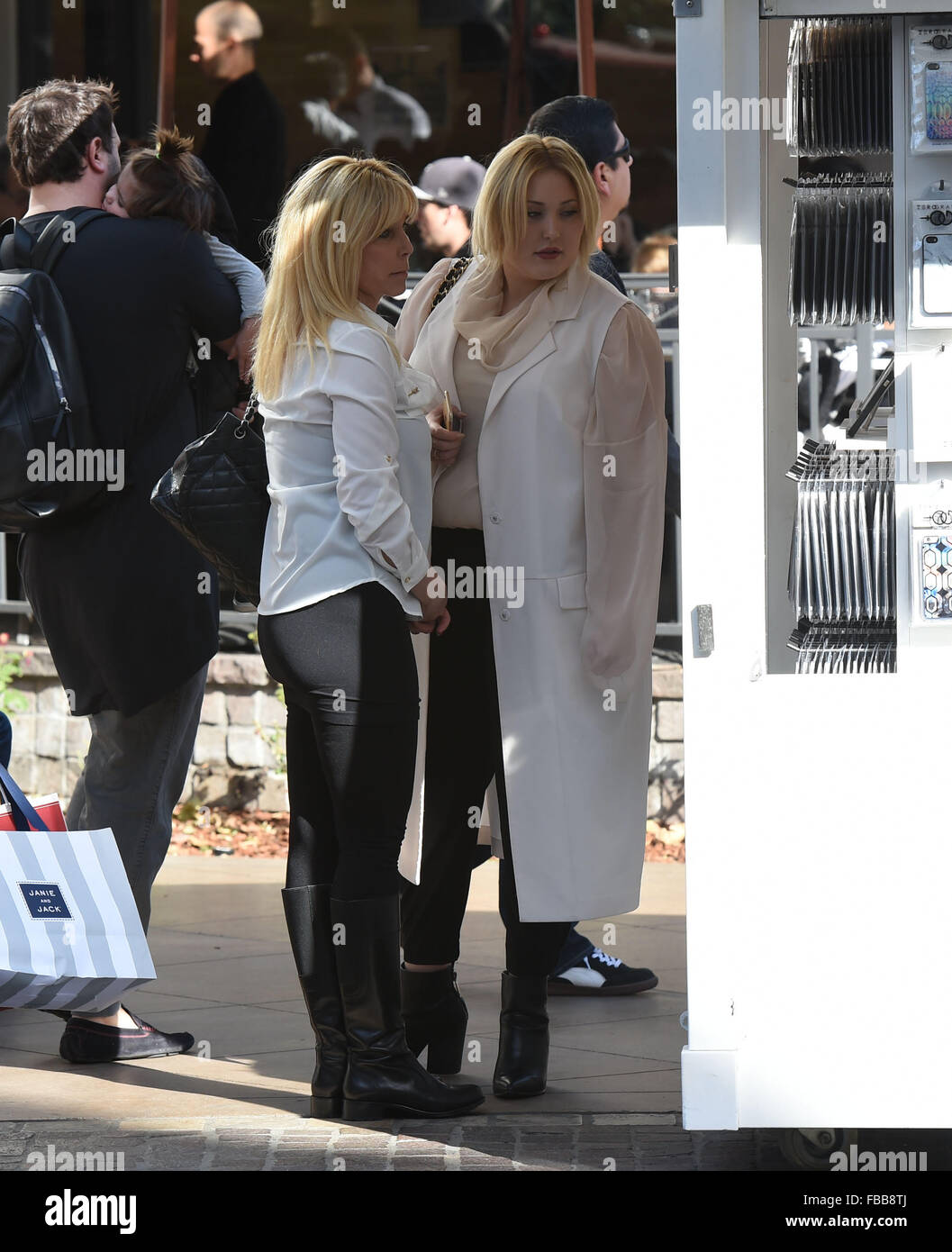Pamela Bach and daughter Hayley Hasselhoff do some shopping at The ...