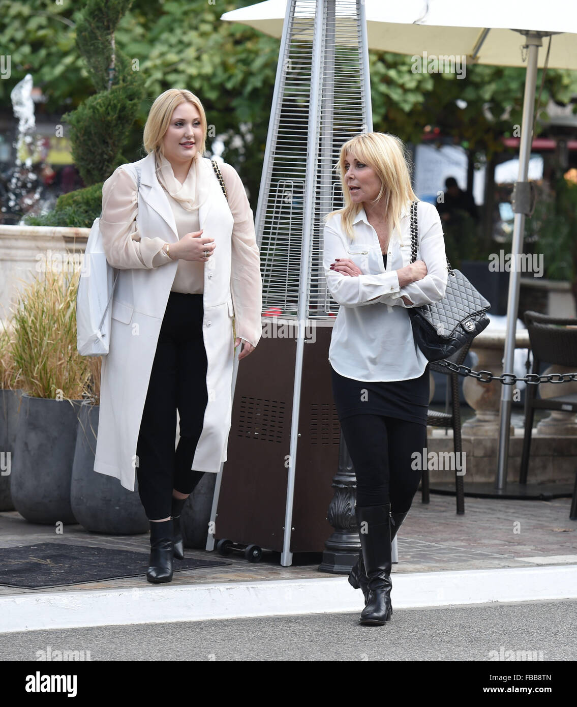 Pamela Bach and daughter Hayley Hasselhoff do some shopping at The ...