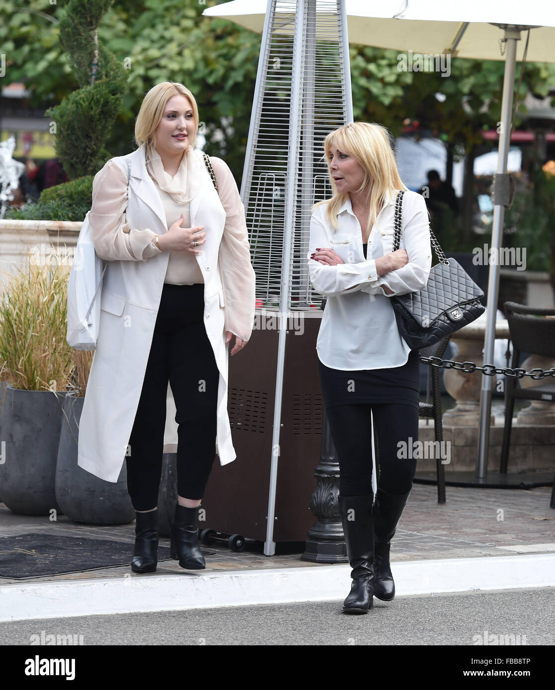 Pamela Bach and daughter Hayley Hasselhoff do some shopping at The ...