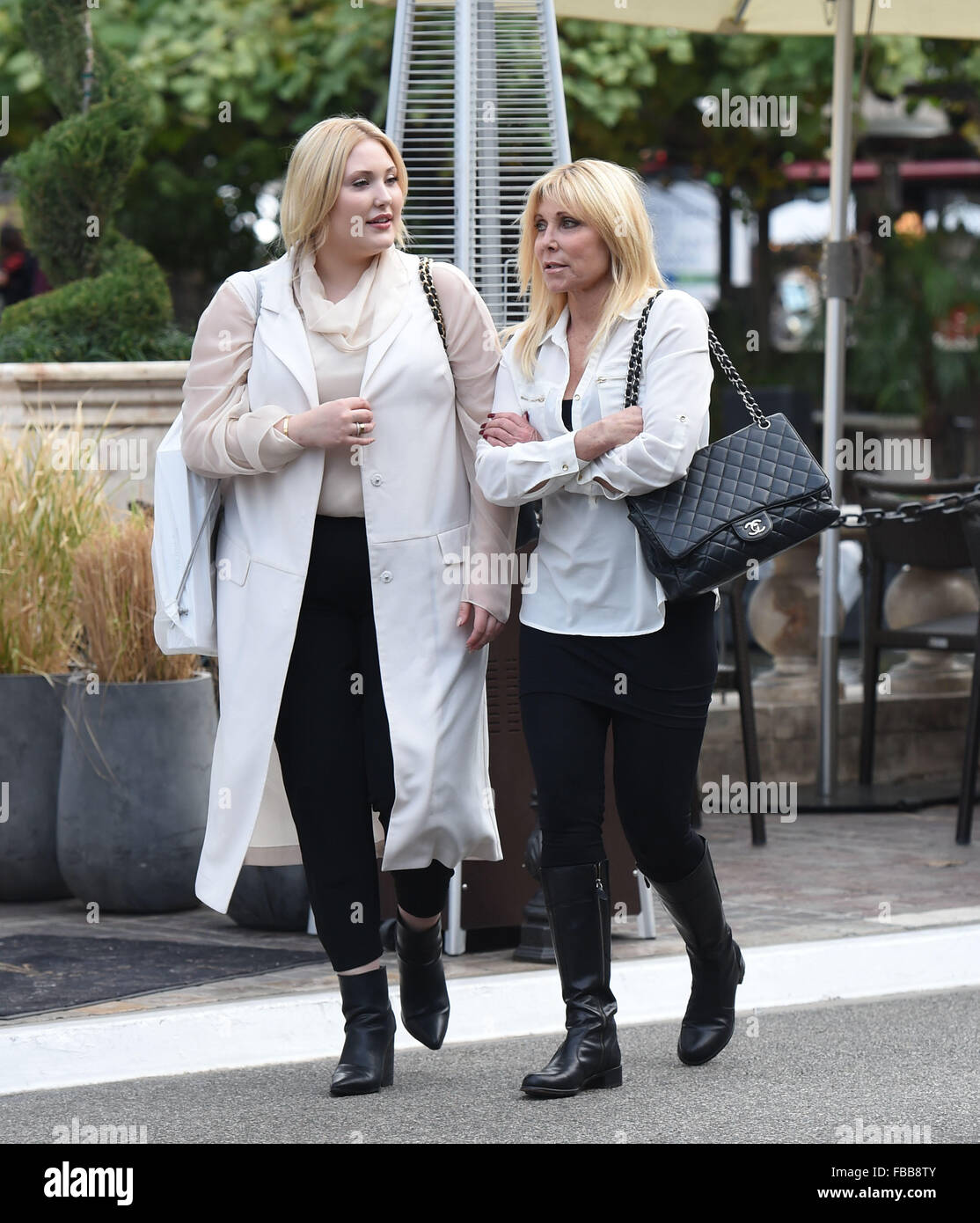 Pamela Bach and daughter Hayley Hasselhoff do some shopping at The ...