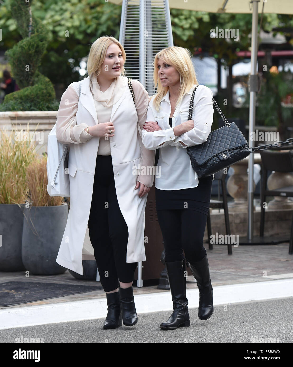 Pamela Bach and daughter Hayley Hasselhoff do some shopping at The ...
