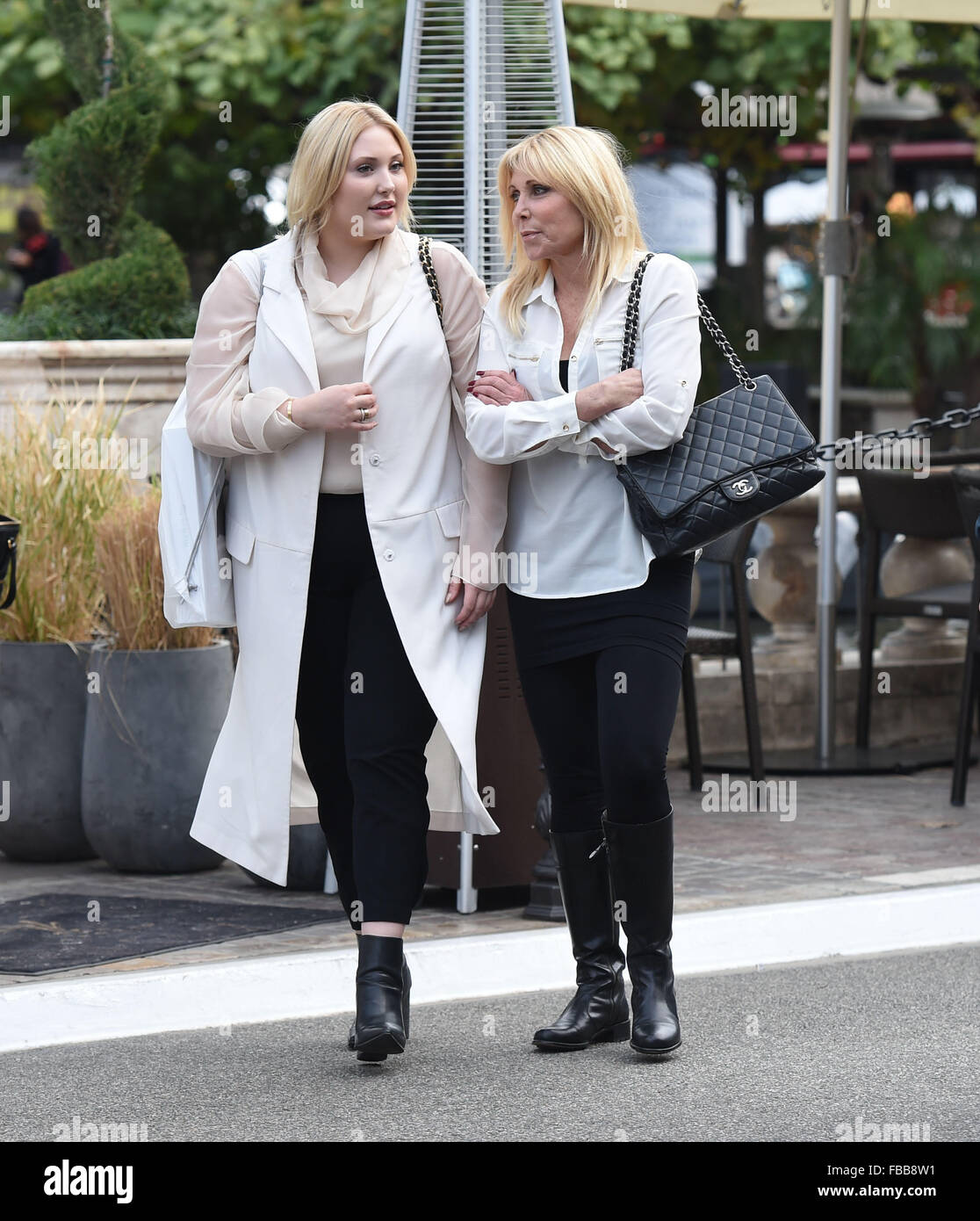 Pamela Bach and daughter Hayley Hasselhoff do some shopping at The ...