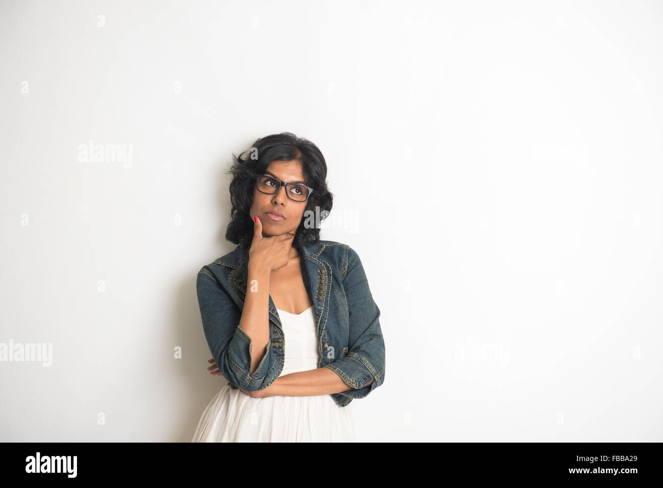 indian female thinking Stock Photo - Alamy