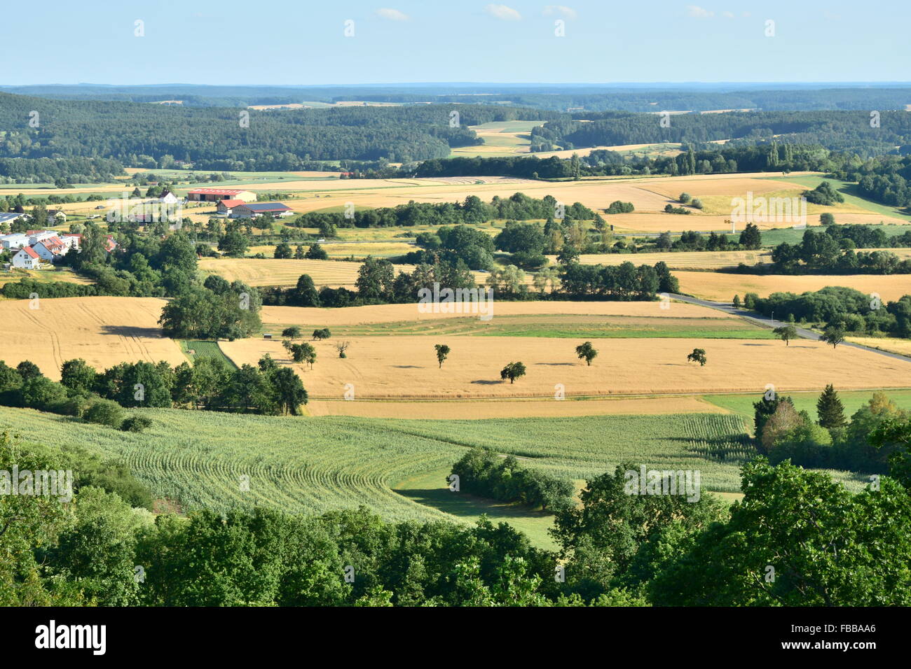 Rural landscape in late summer Stock Photo - Alamy