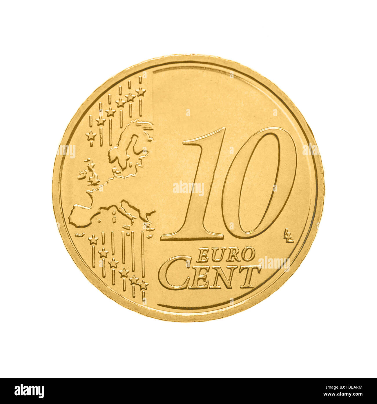 Ten euro cent coin Stock Photo - Alamy