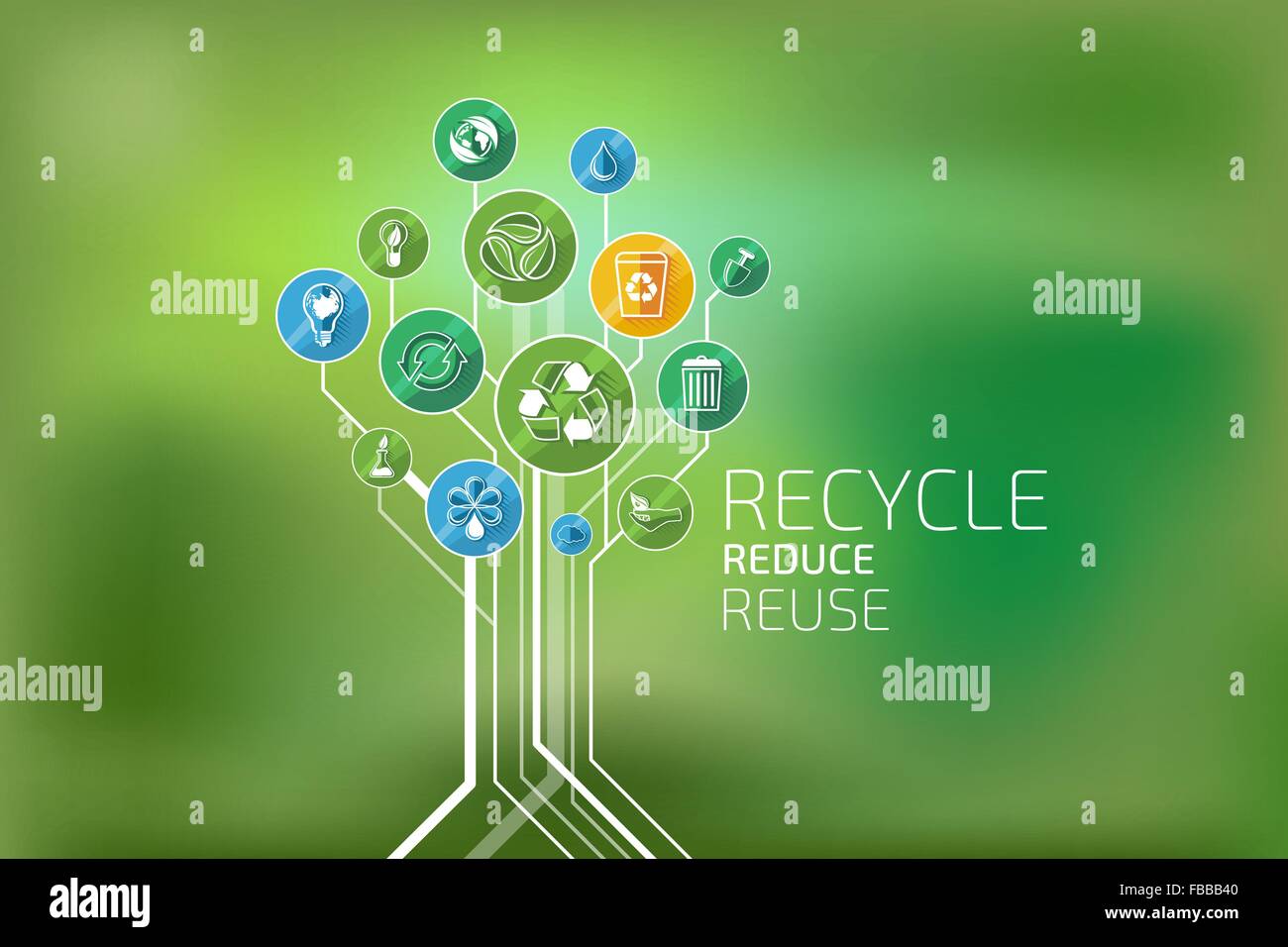 Ecology Infographic. Recycle, Reduce, Reuse Stock Vector Image & Art ...