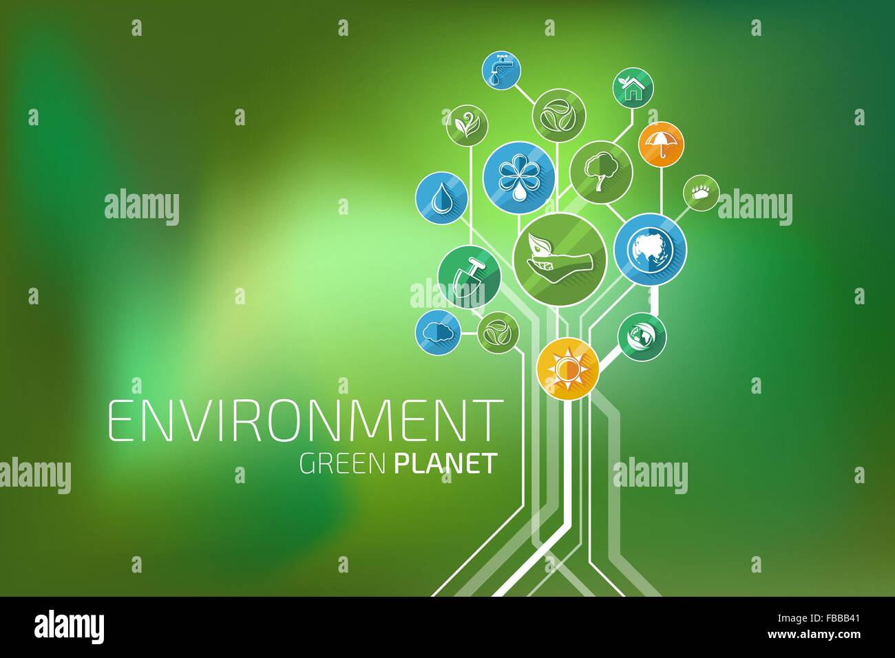 Ecology Infographic. Environment, Green Planet Stock Vector Image & Art ...